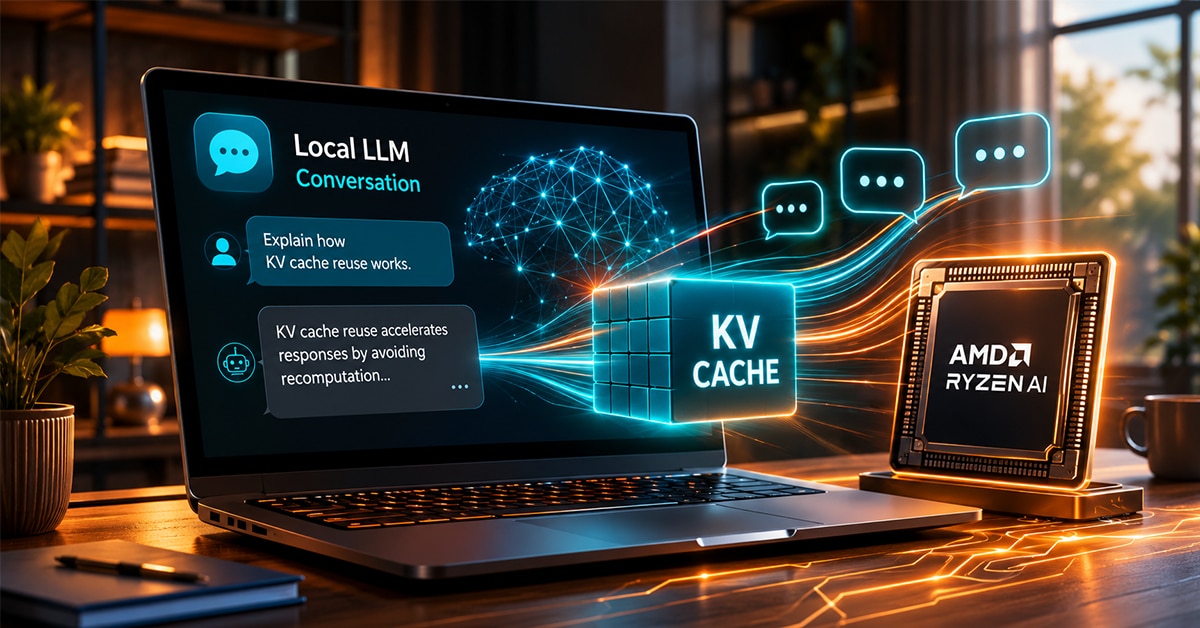 Accelerating Local LLM Conversations with KV Cache Reuse on AMD Ryzen AI